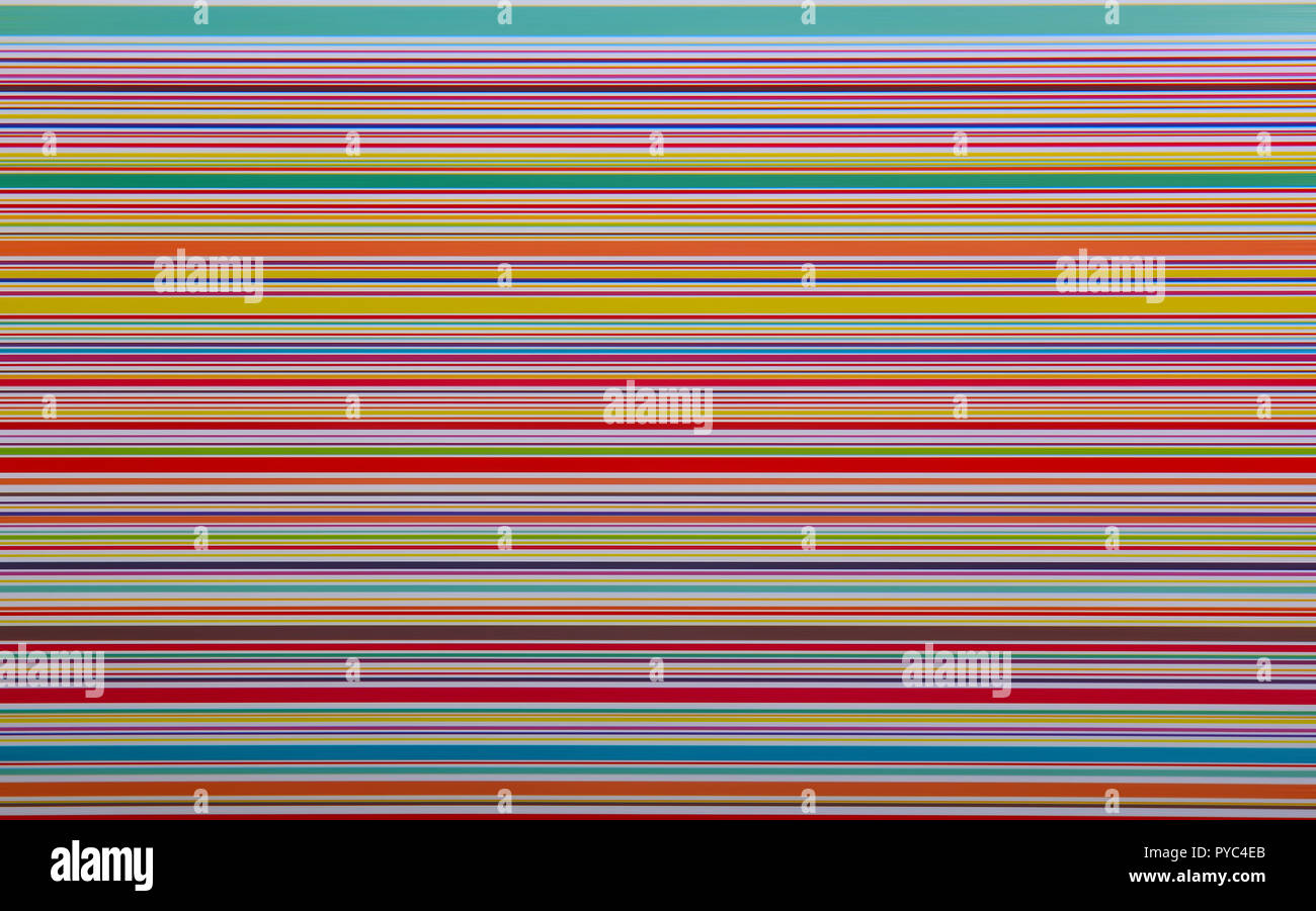 colored bands of different width on the white background Stock Photo ...