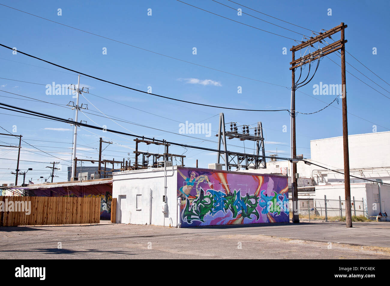 Downtown graffiti hi-res stock photography and images - Alamy