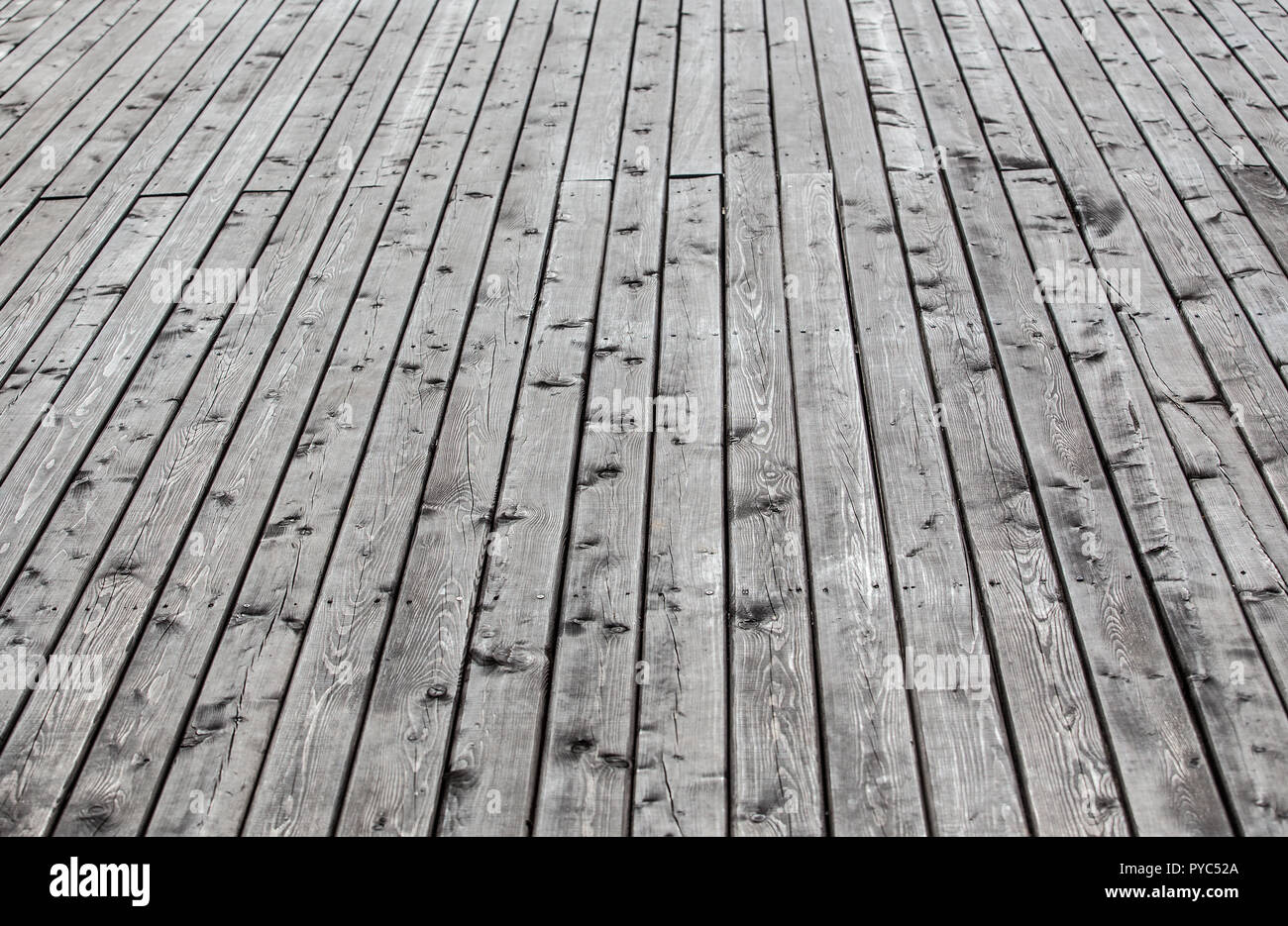 Wooden Surface In Perspective