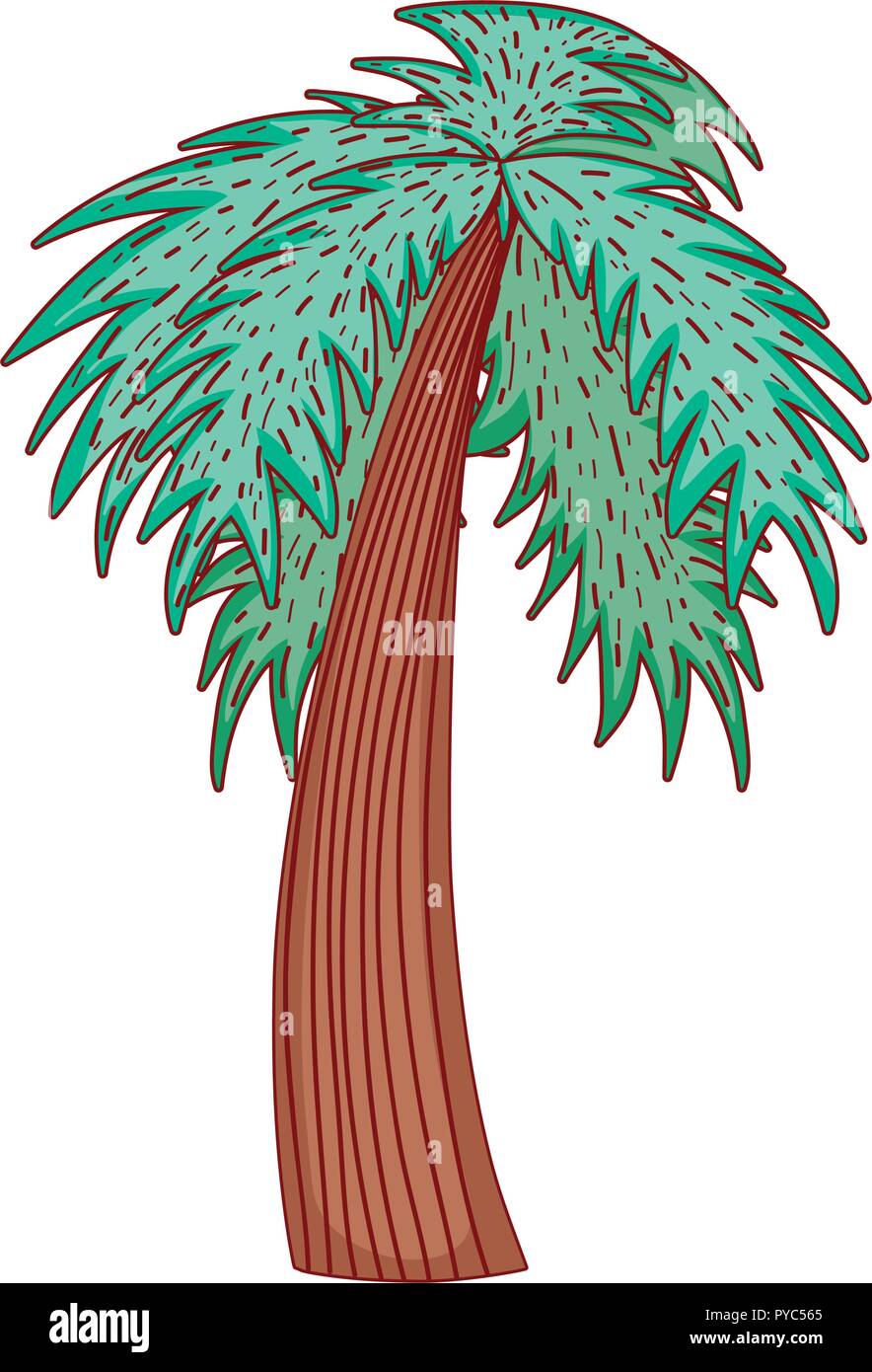 Tree nature cartoon Stock Vector Image & Art - Alamy