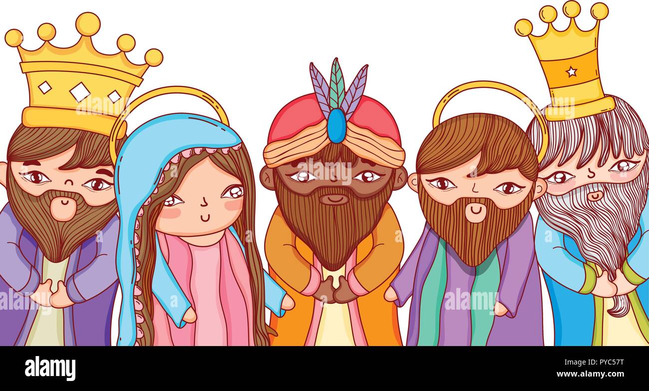 nativity christmas cartoon Stock Vector Image & Art - Alamy