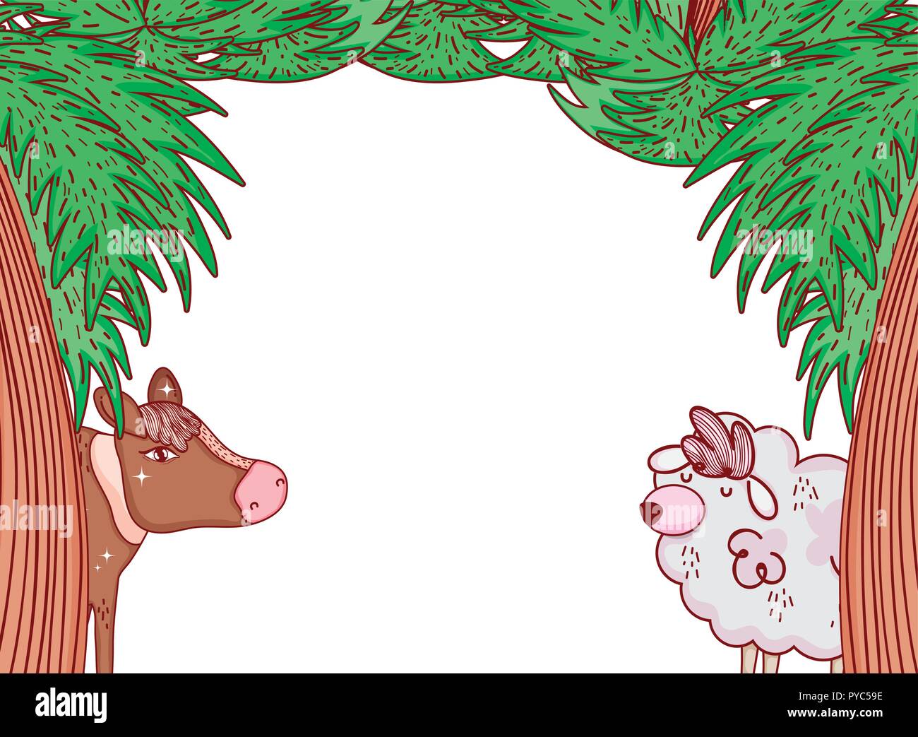 nativity scene cartoon Stock Vector Image & Art - Alamy