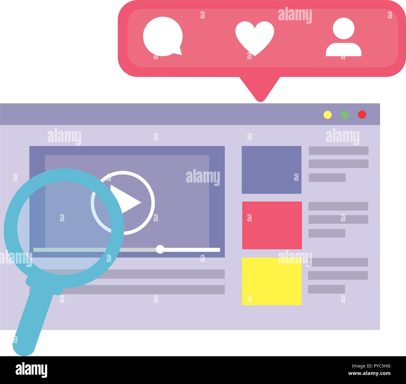 Social networks profile Stock Vector Image & Art - Alamy