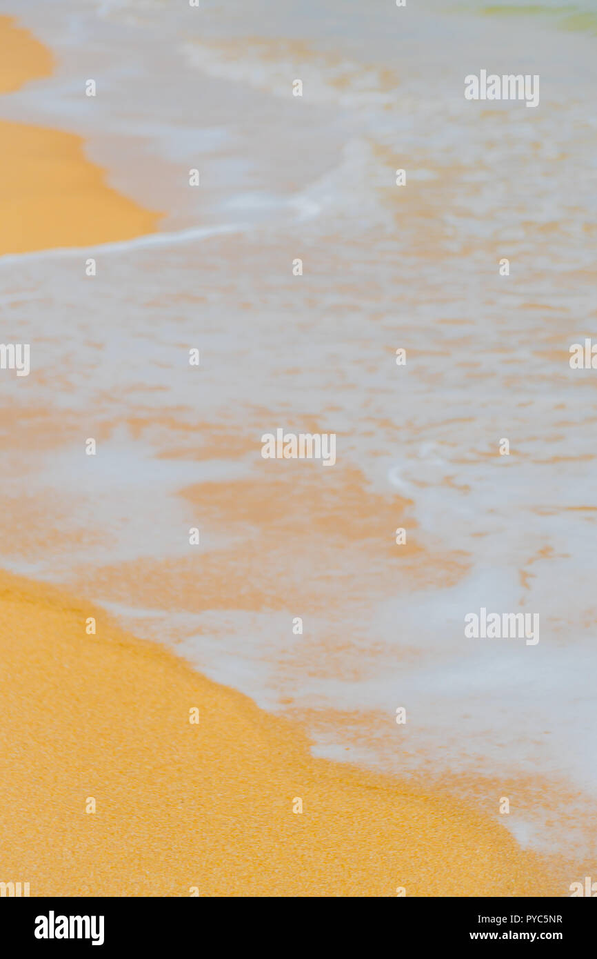 Closeup sea waves foam running hi-res stock photography and images - Alamy