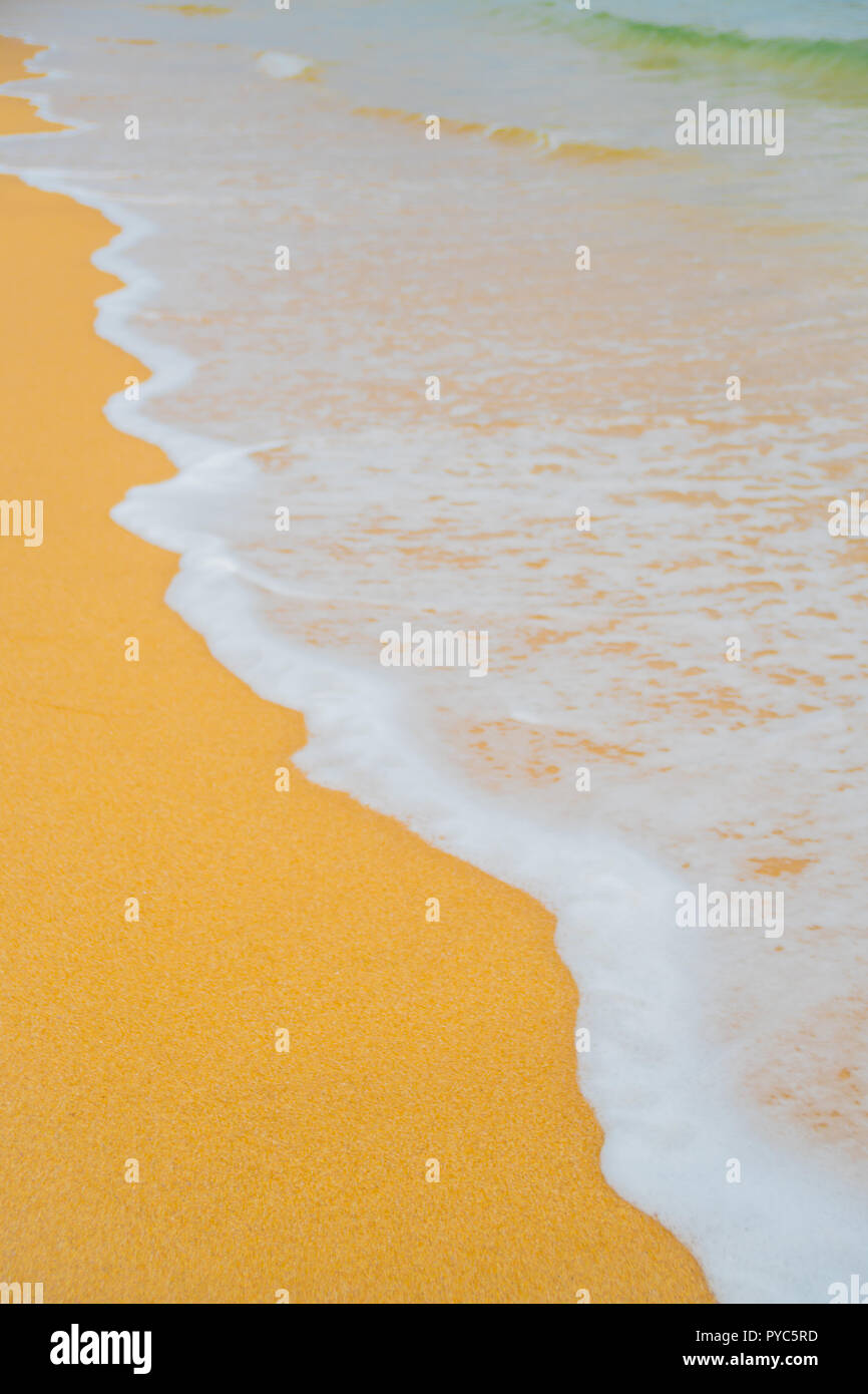 Closeup sea waves foam running hi-res stock photography and images - Alamy