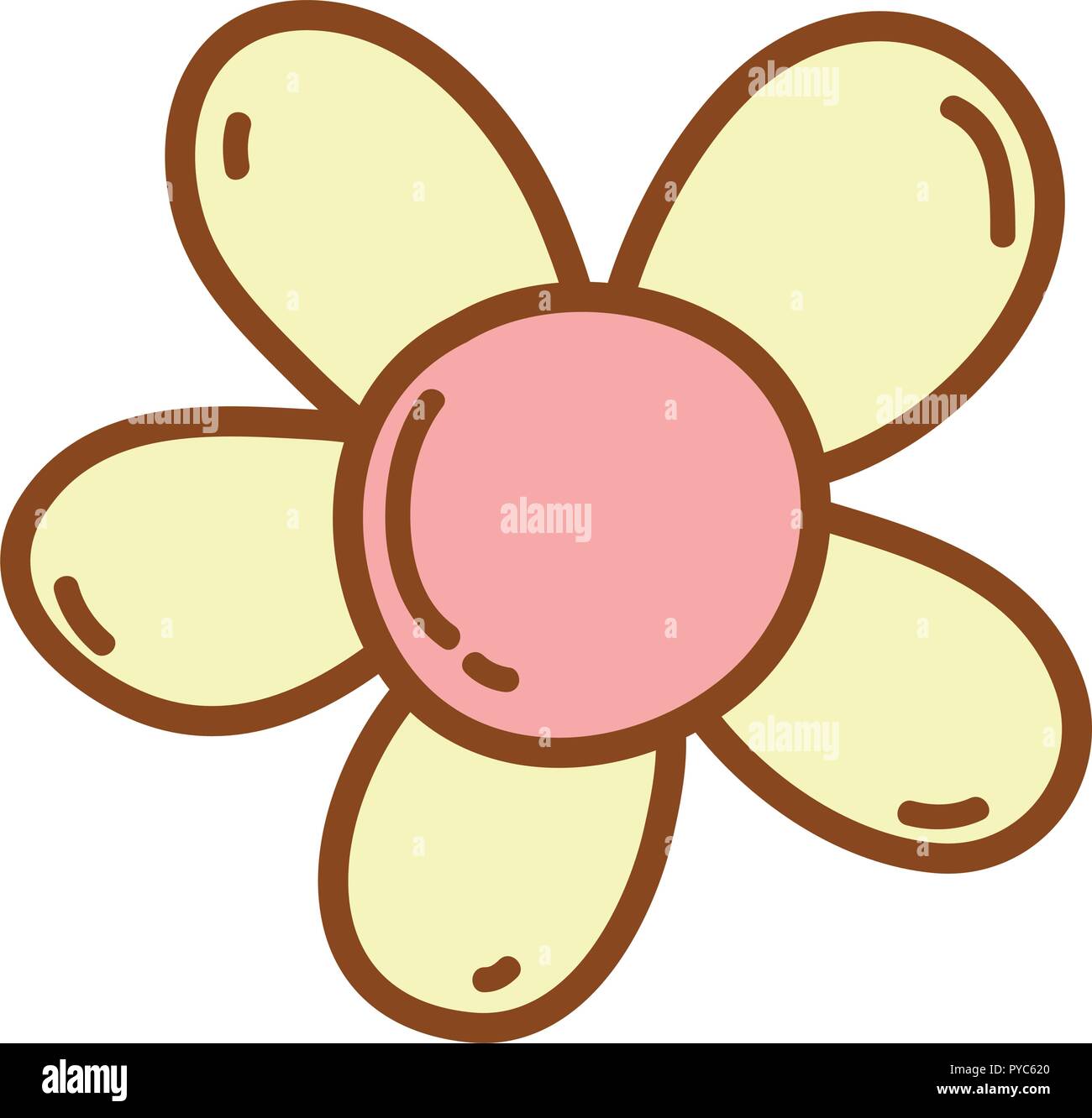 Cute flower cartoon Stock Vector Image & Art - Alamy