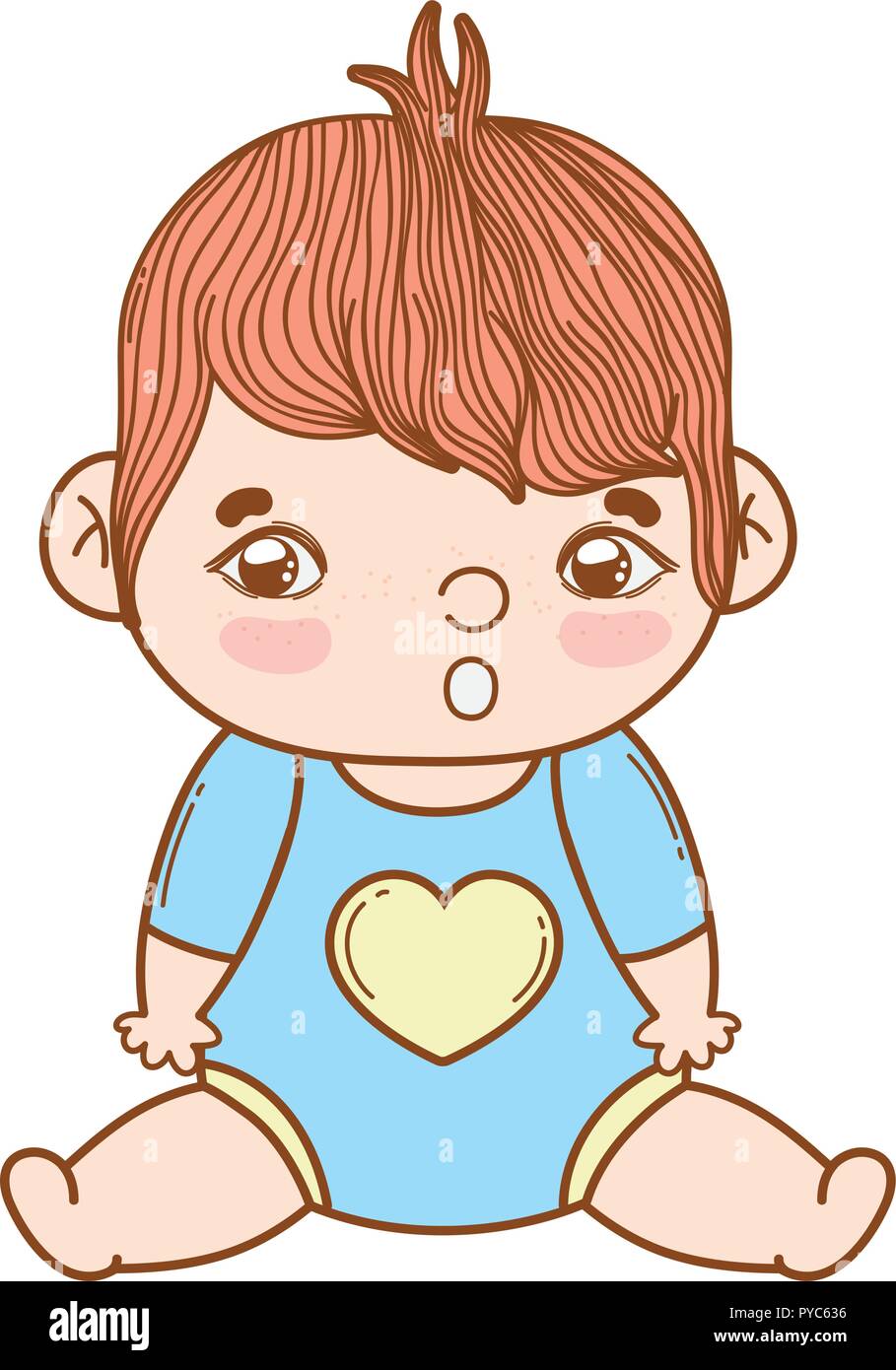 Cute baby cartoon Stock Vector Image & Art - Alamy