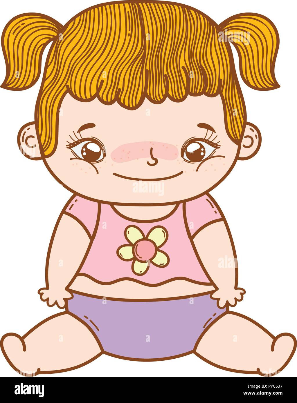 Cute baby cartoon Stock Vector Image & Art - Alamy