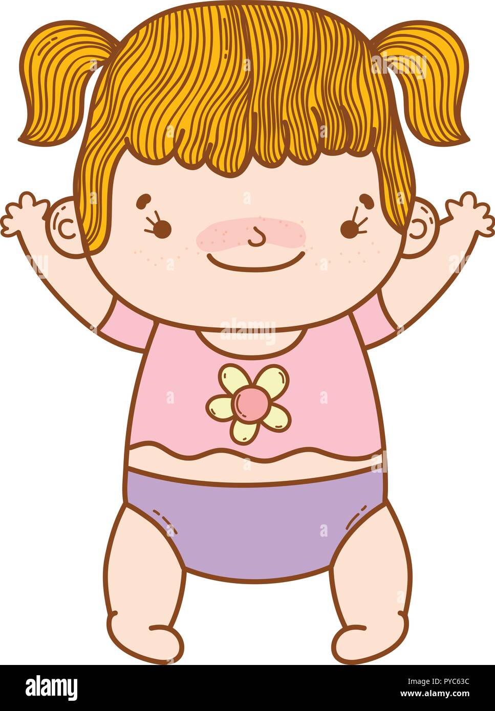 Cute baby cartoon Stock Vector Image & Art - Alamy