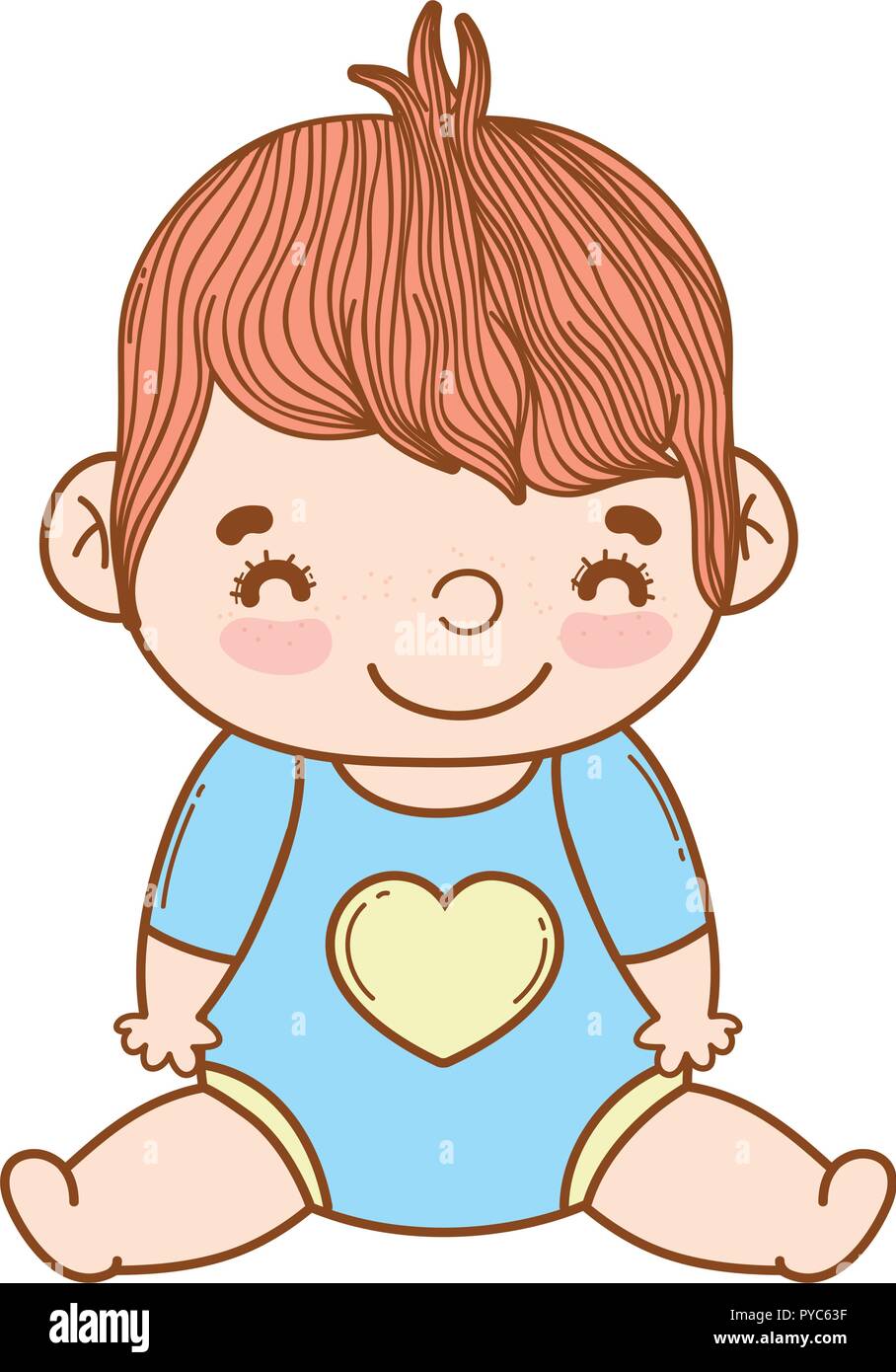 Cute baby cartoon Stock Vector Image & Art - Alamy