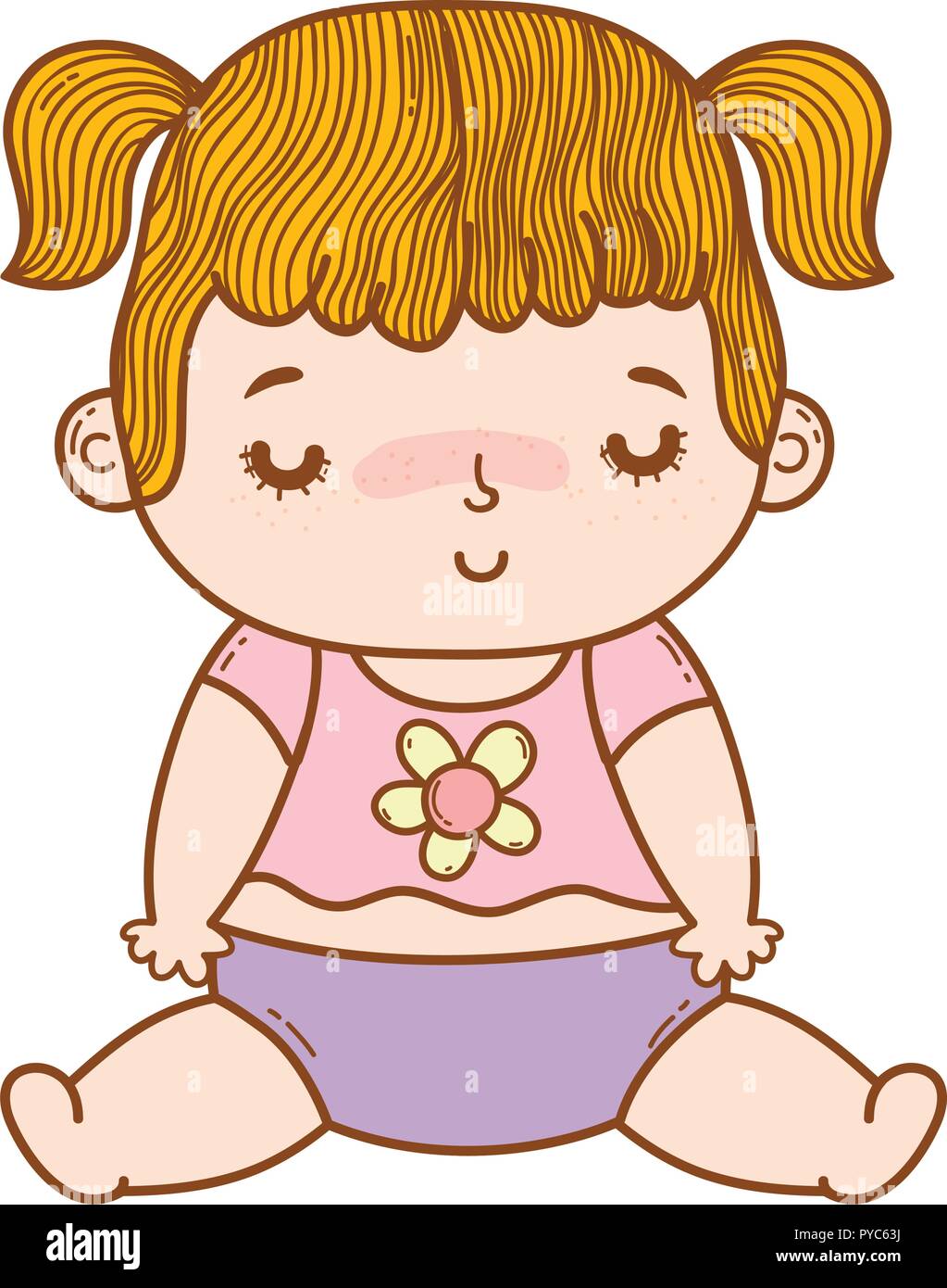 Cute baby cartoon Stock Vector Image & Art - Alamy