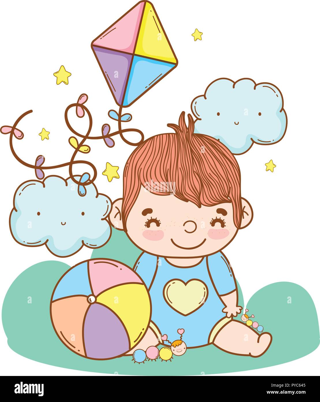 Cute baby cartoon Stock Vector Image & Art - Alamy