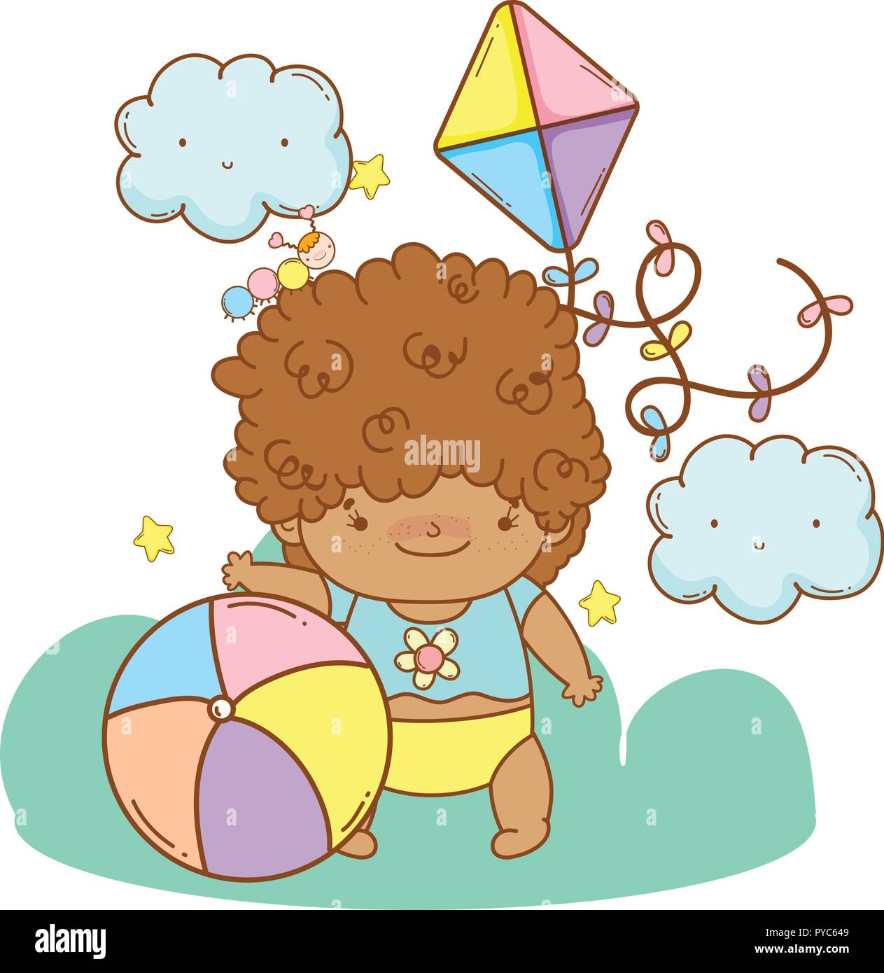Cute baby cartoon Stock Vector Image & Art - Alamy