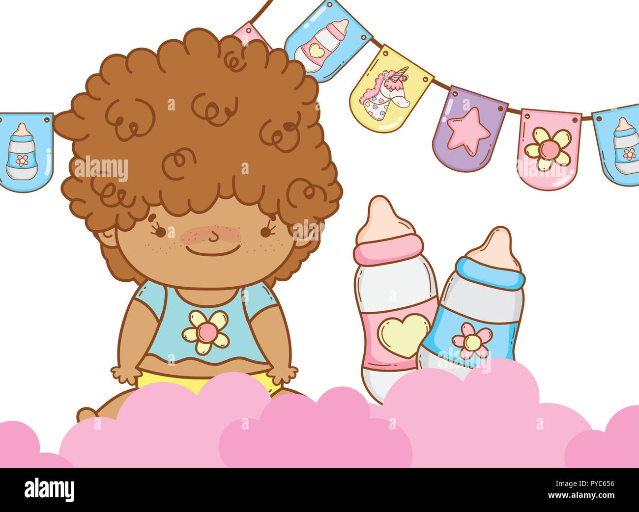 Cute baby cartoon Stock Vector Image & Art - Alamy