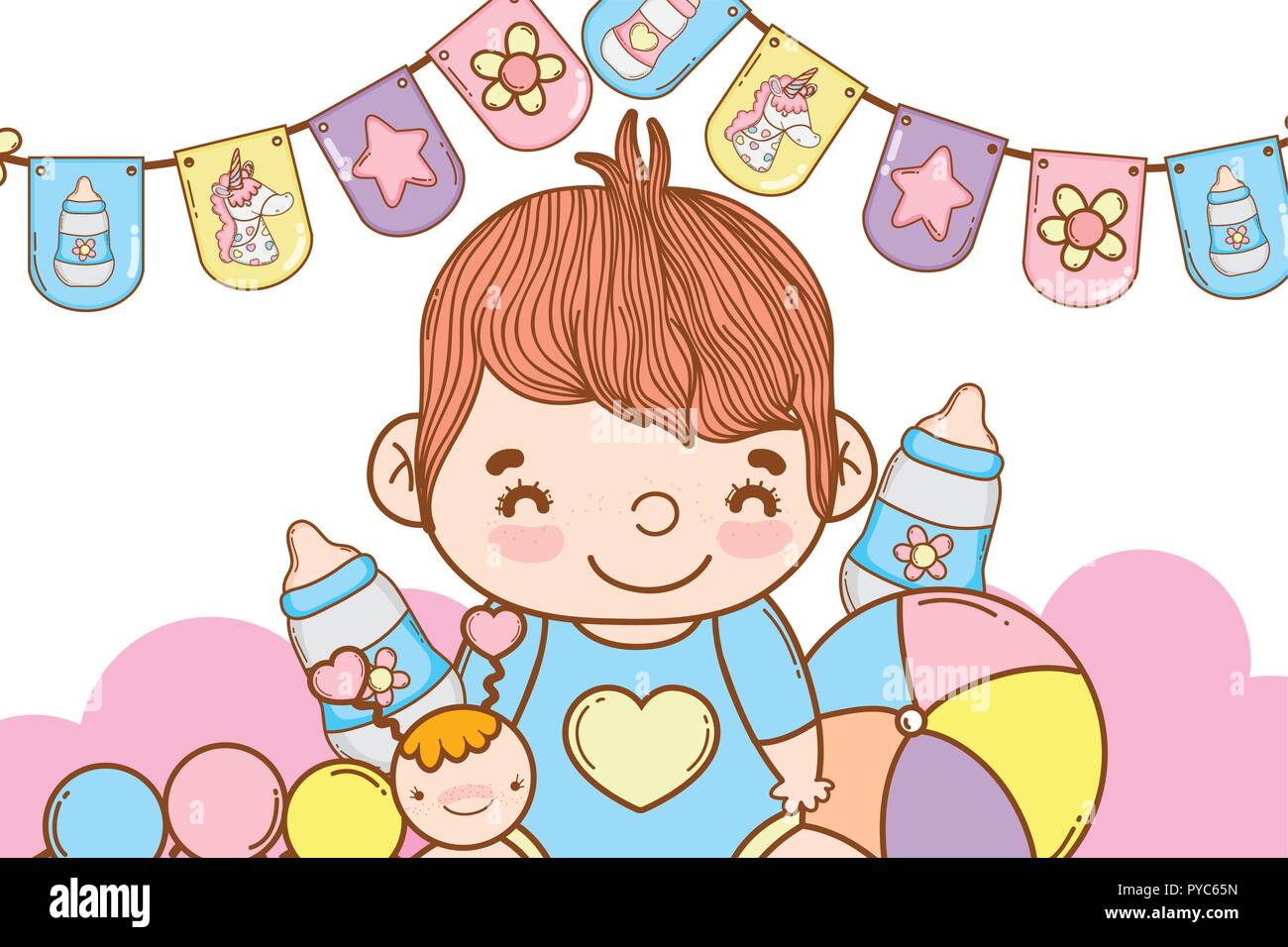 Cute baby cartoon Stock Vector Image & Art - Alamy