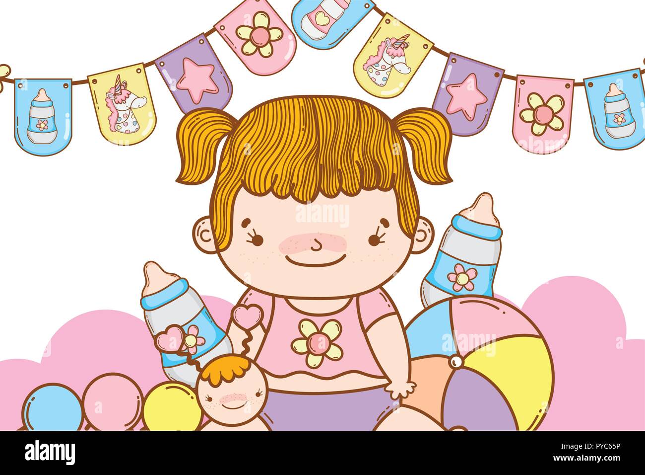 Cute baby cartoon Stock Vector Image & Art - Alamy