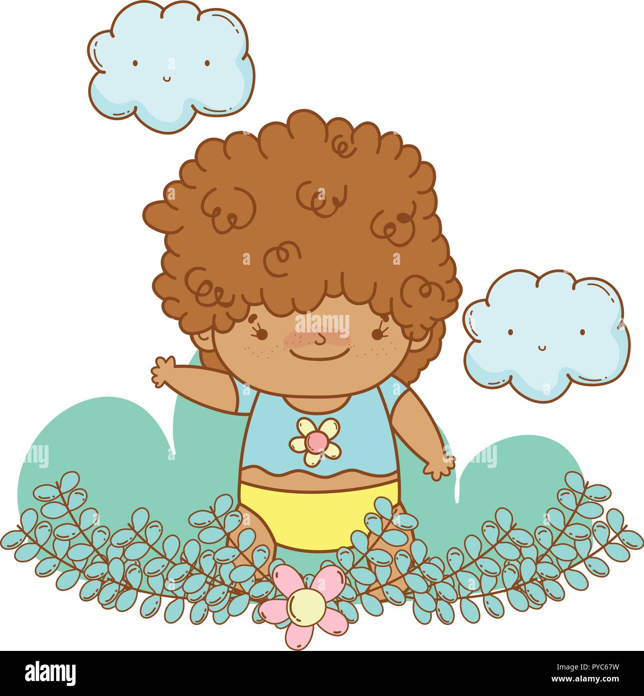 Cute baby cartoon Stock Vector Image & Art - Alamy