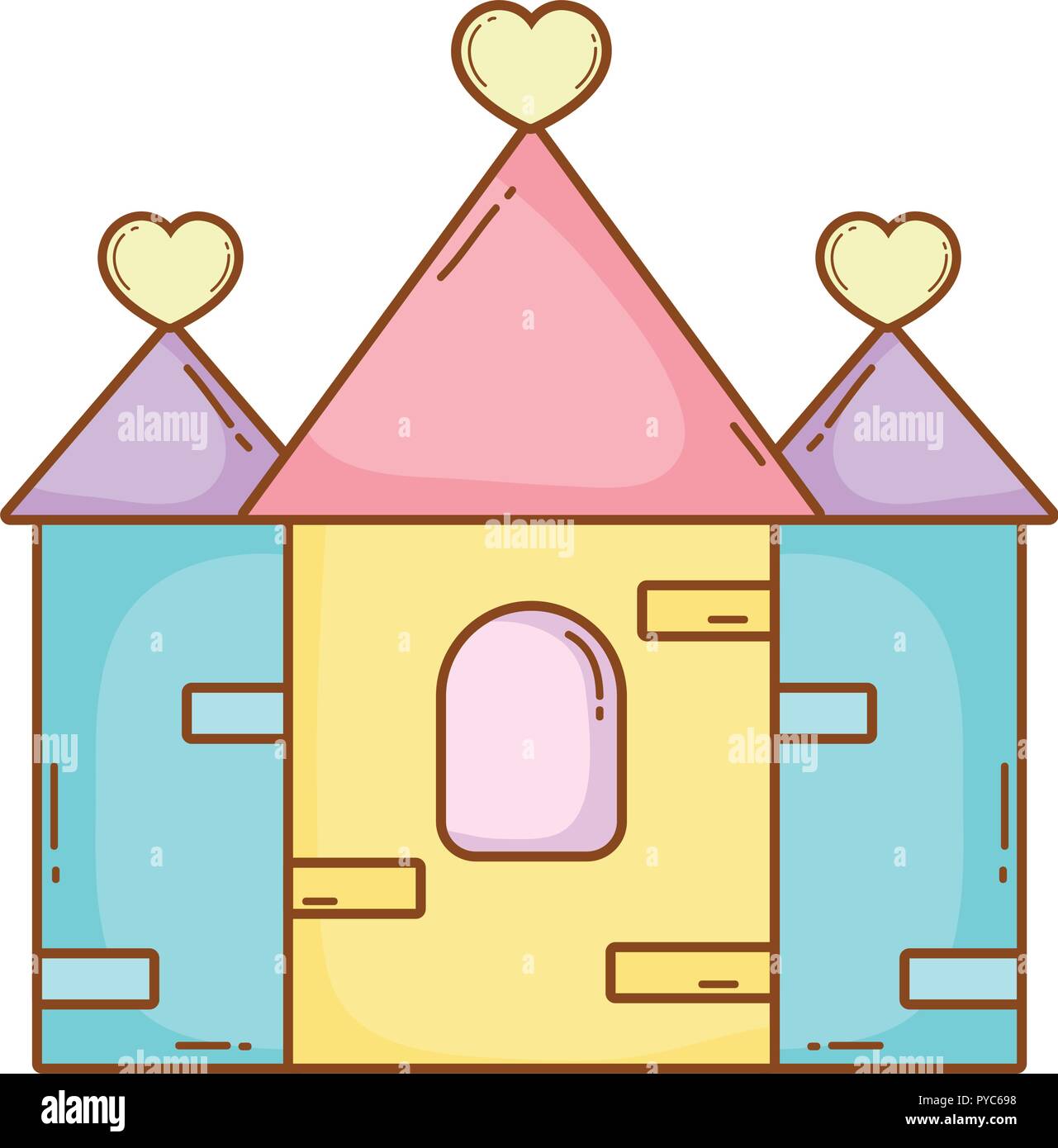 Castle lovely cartoon Stock Vector Image & Art - Alamy