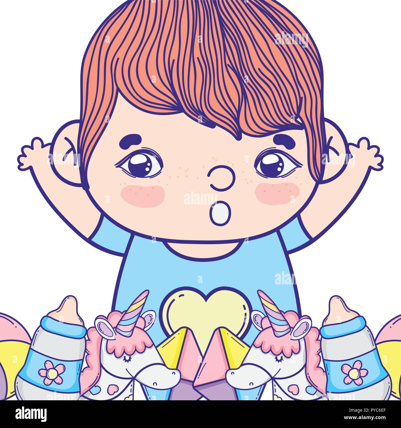 Cute baby cartoon Stock Vector Image & Art - Alamy