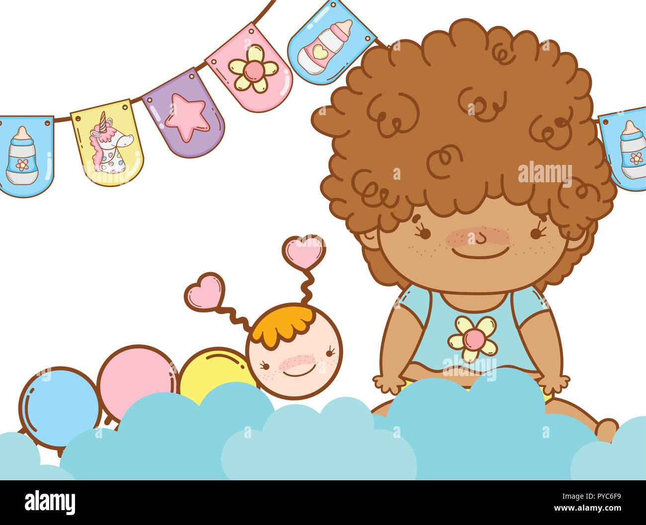 Cute baby cartoon Stock Vector Image & Art - Alamy