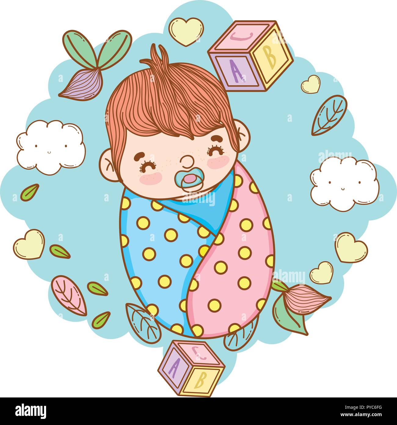 Cute baby cartoon Stock Vector Image & Art - Alamy