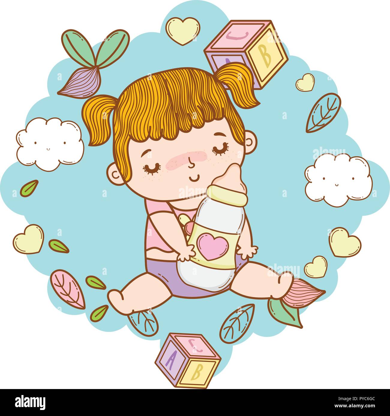 Cute baby cartoon Stock Vector Image & Art - Alamy