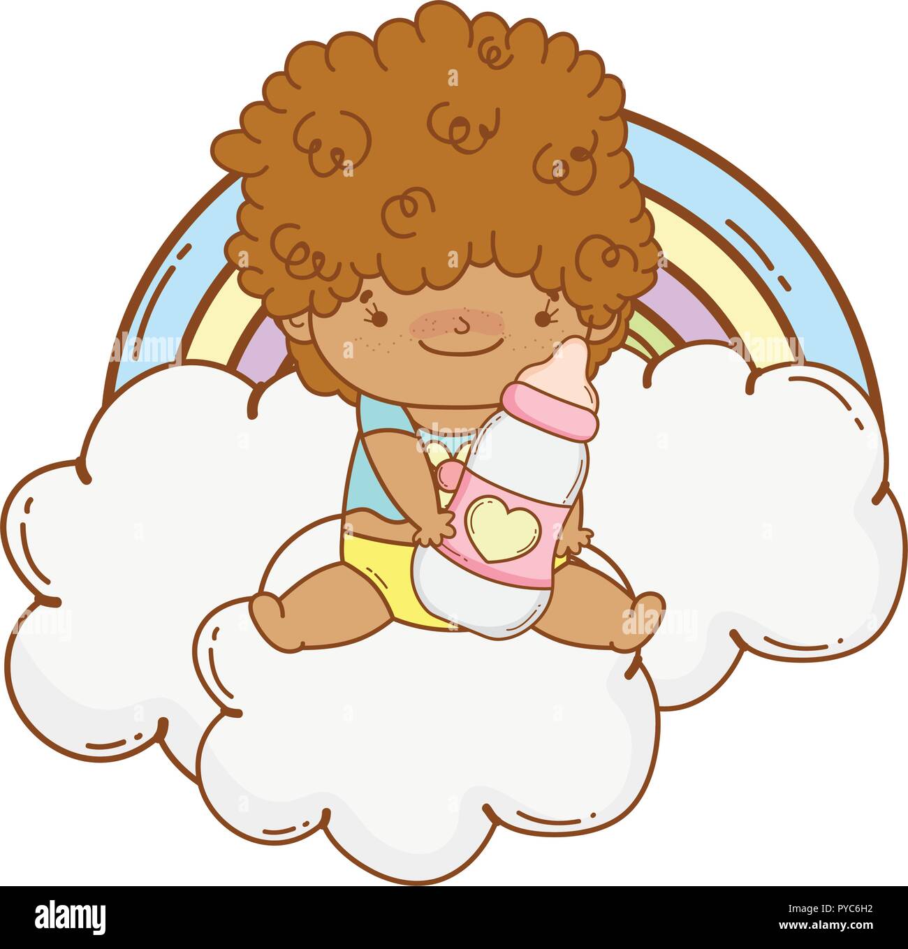 Cute baby cartoon Stock Vector Image & Art - Alamy