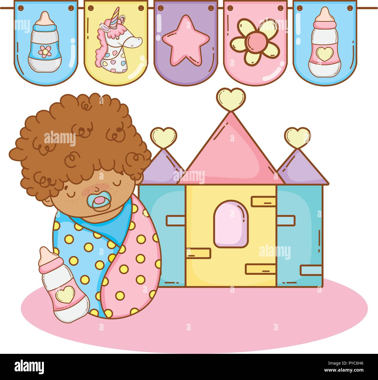 Cute baby cartoon Stock Vector Image & Art - Alamy