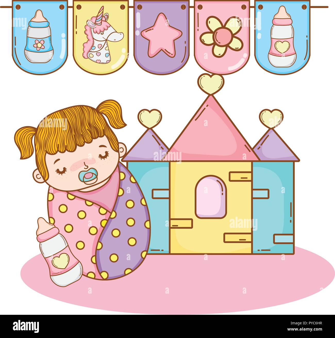 Cute baby cartoon Stock Vector Image & Art - Alamy