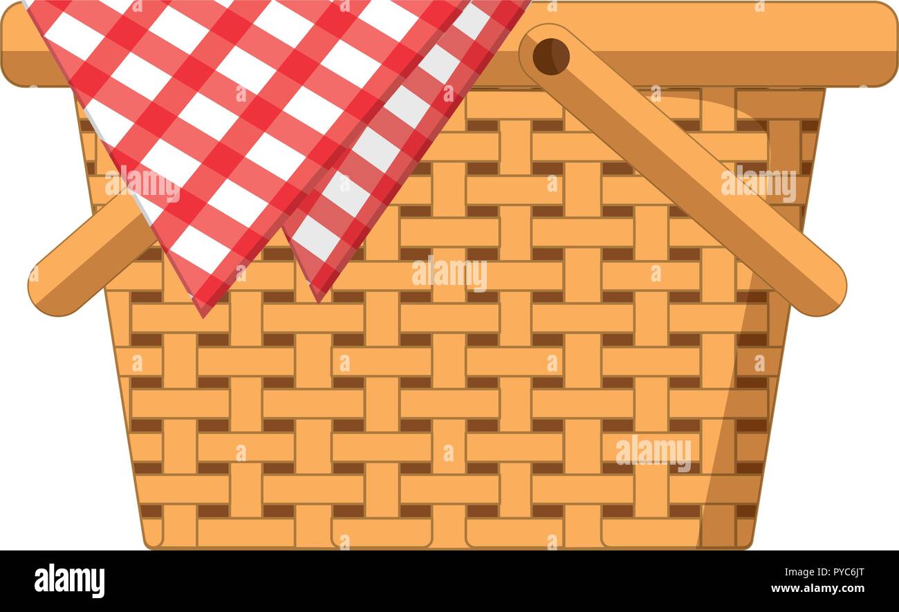 Empty picnic basket Stock Vector Image & Art - Alamy