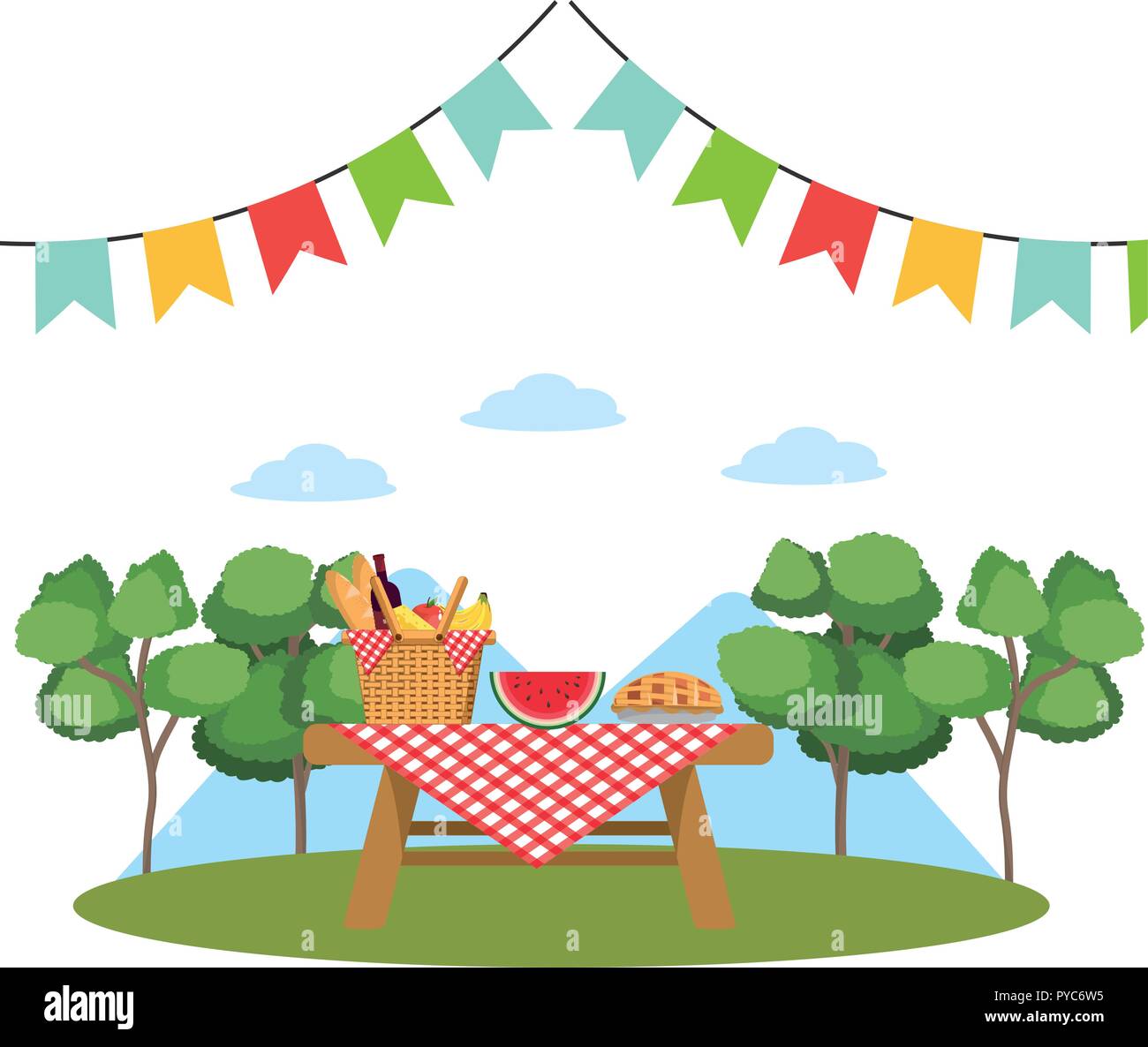 Picnic Clip Art 10+ Thousand Cartoon Child Picnic Royalty Free Images,