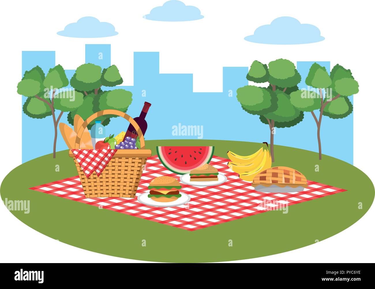 Picnic Park Clipart Marianne Design Decoupage Picnic In The Park