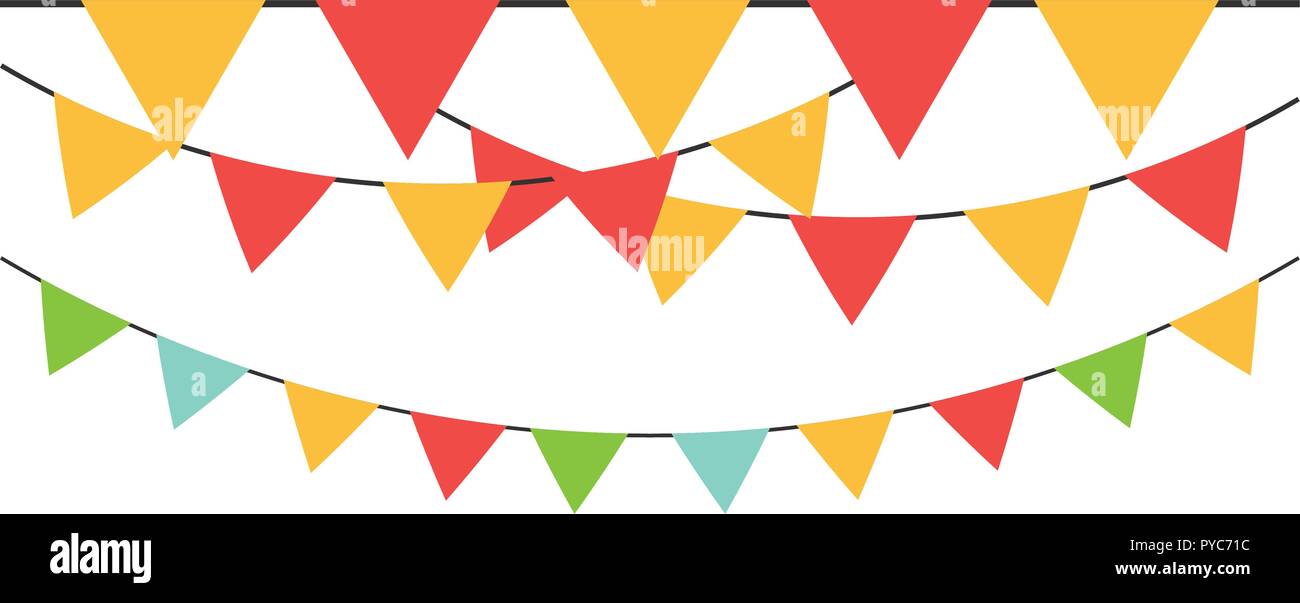 Decorative pennants hi-res stock photography and images - Alamy