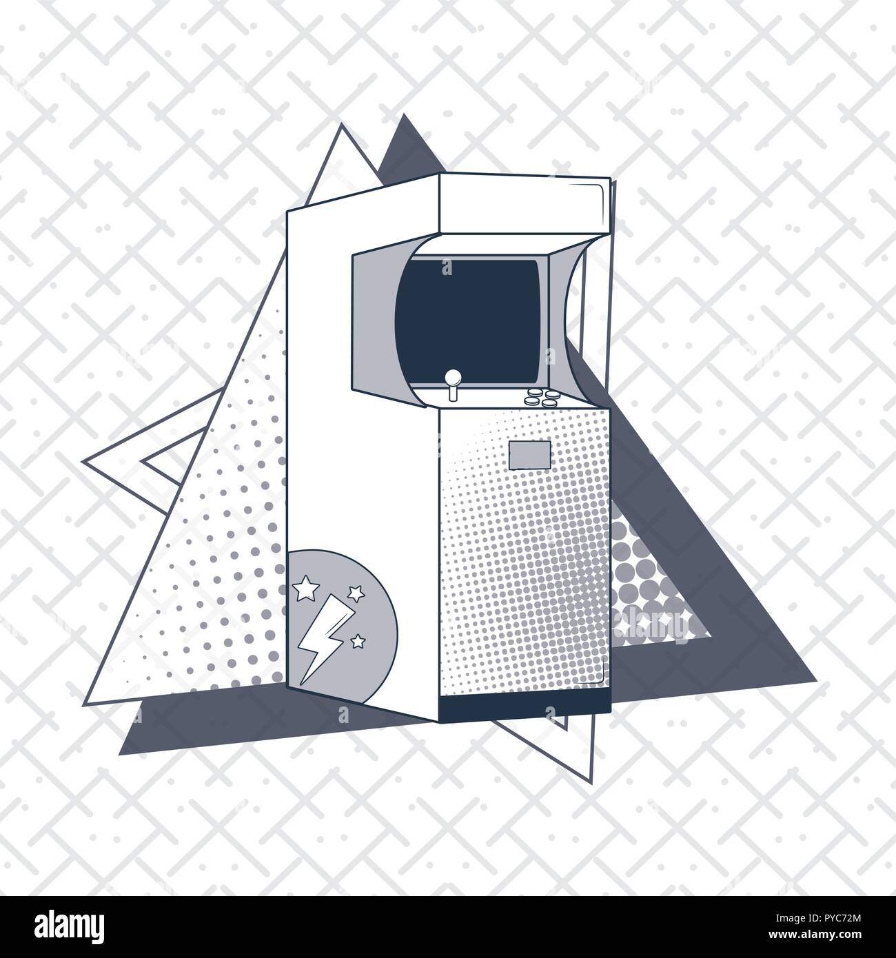 Vintage videogame cartoon Stock Vector Image & Art - Alamy