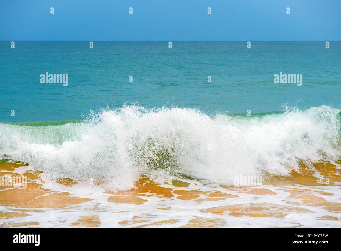 Closeup sea waves foam running hi-res stock photography and images - Alamy