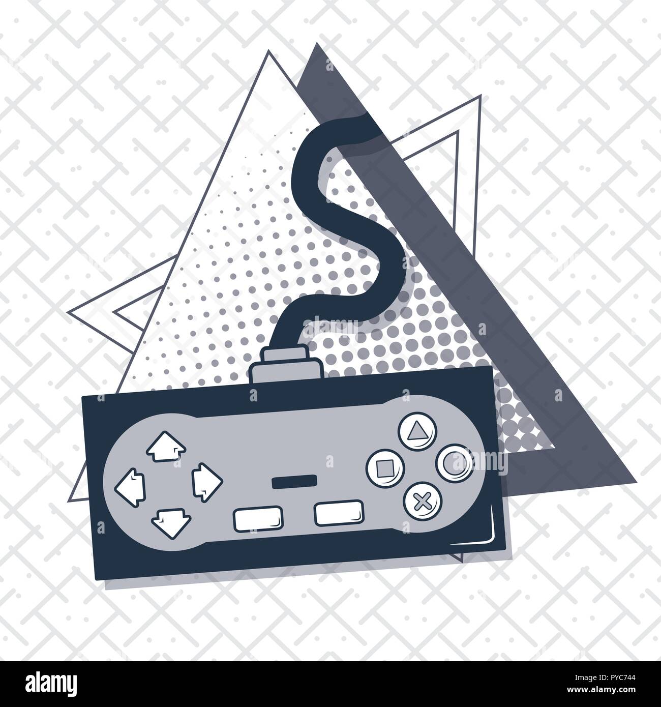 Vintage videogame cartoon Stock Vector Image & Art - Alamy