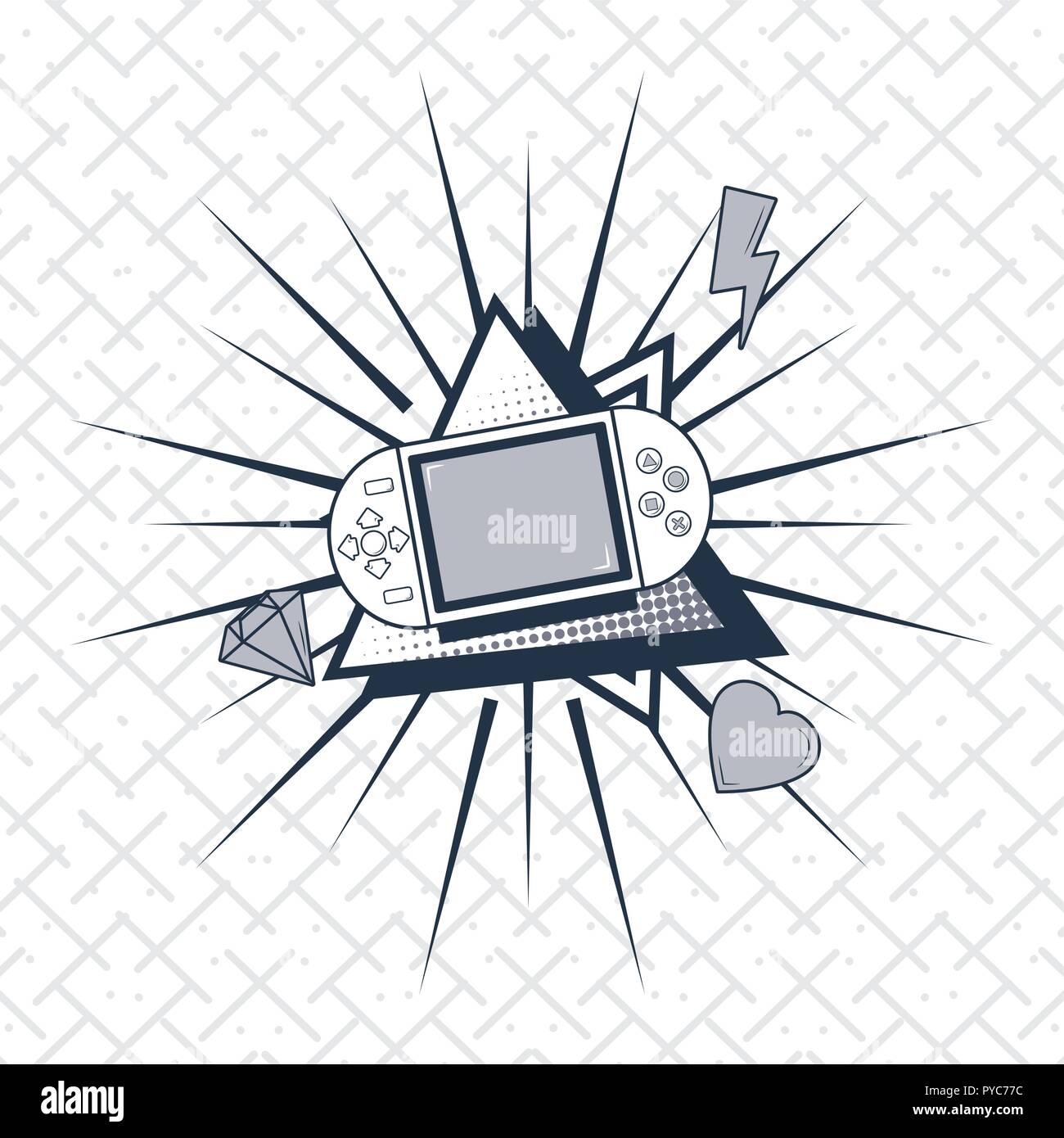 Vintage videogame cartoon Stock Vector Image & Art - Alamy