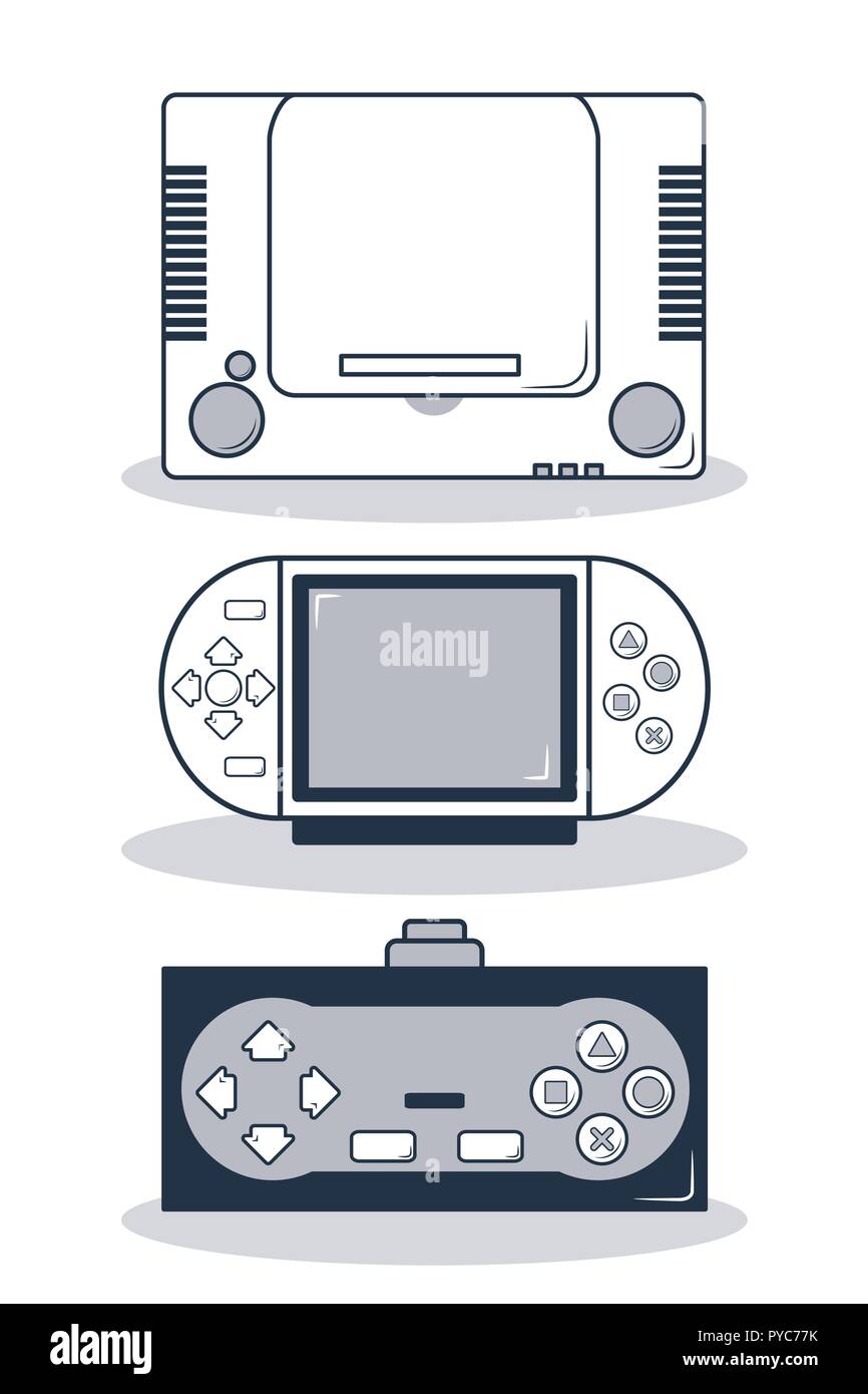Classic consoles Stock Vector Images - Alamy