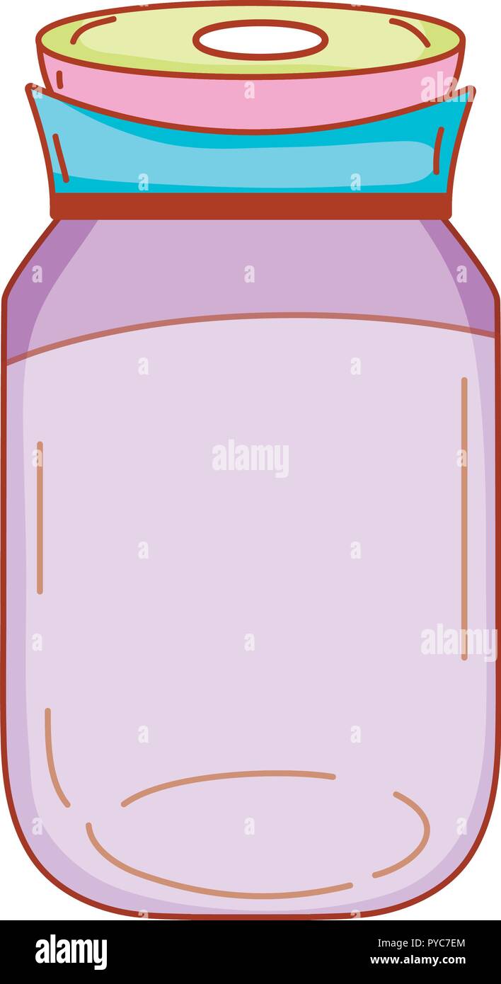 Empty shiny glass jar Stock Vector Images - Alamy