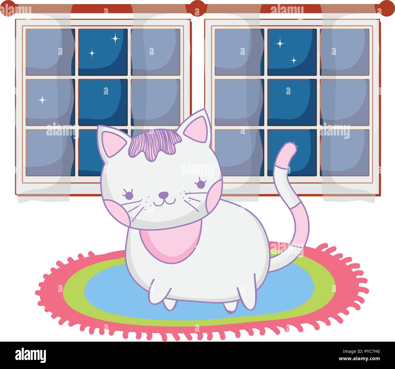 kitty cat cartoon Stock Vector Image & Art - Alamy