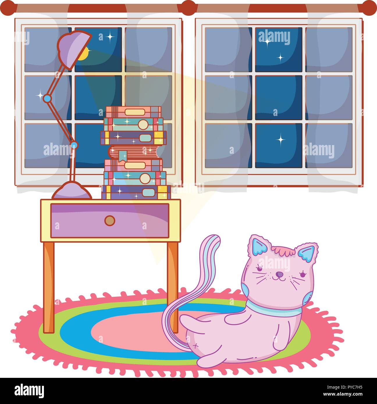 kitty cat cartoon Stock Vector Image & Art - Alamy