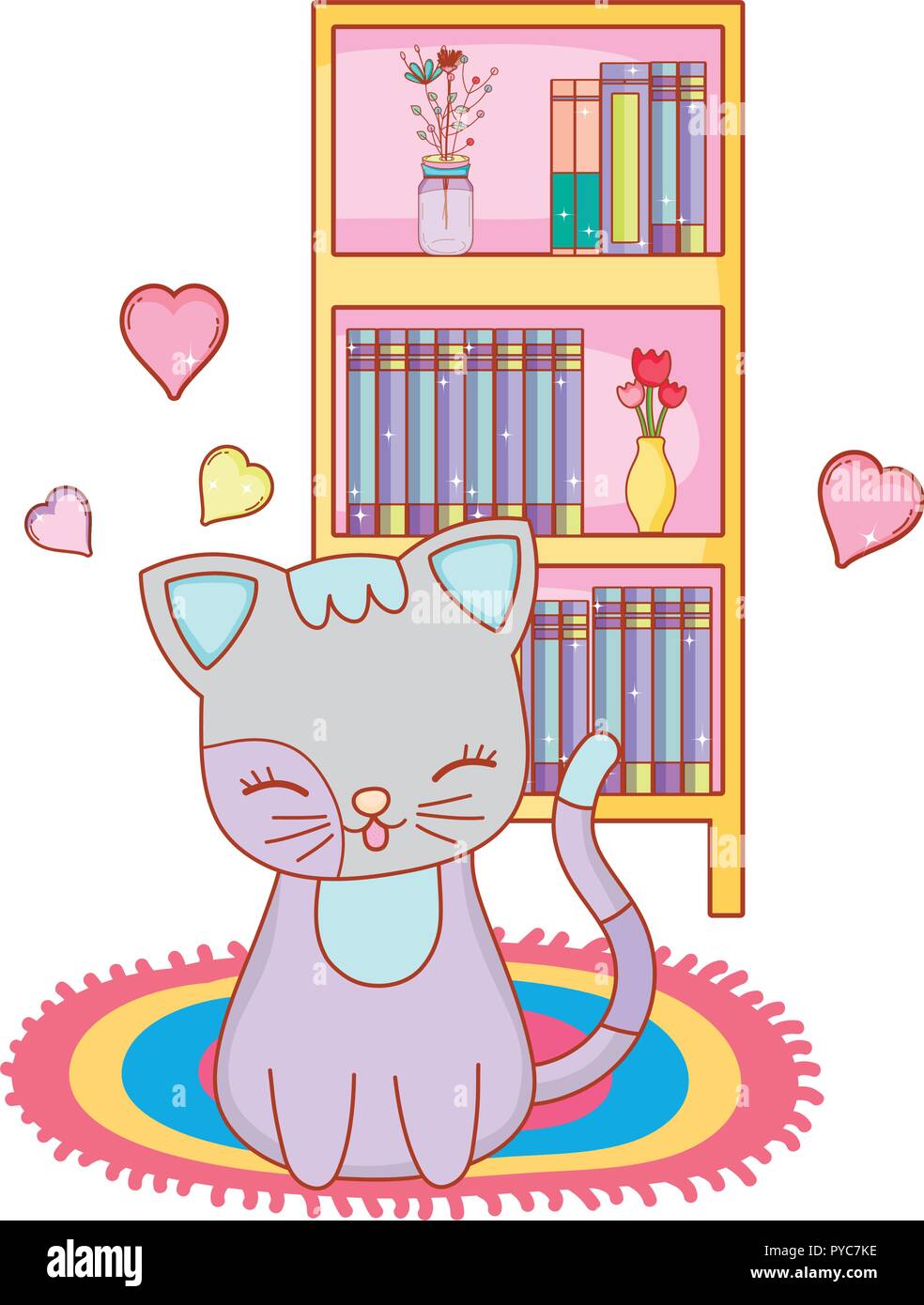 kitty cat cartoon Stock Vector Image & Art - Alamy