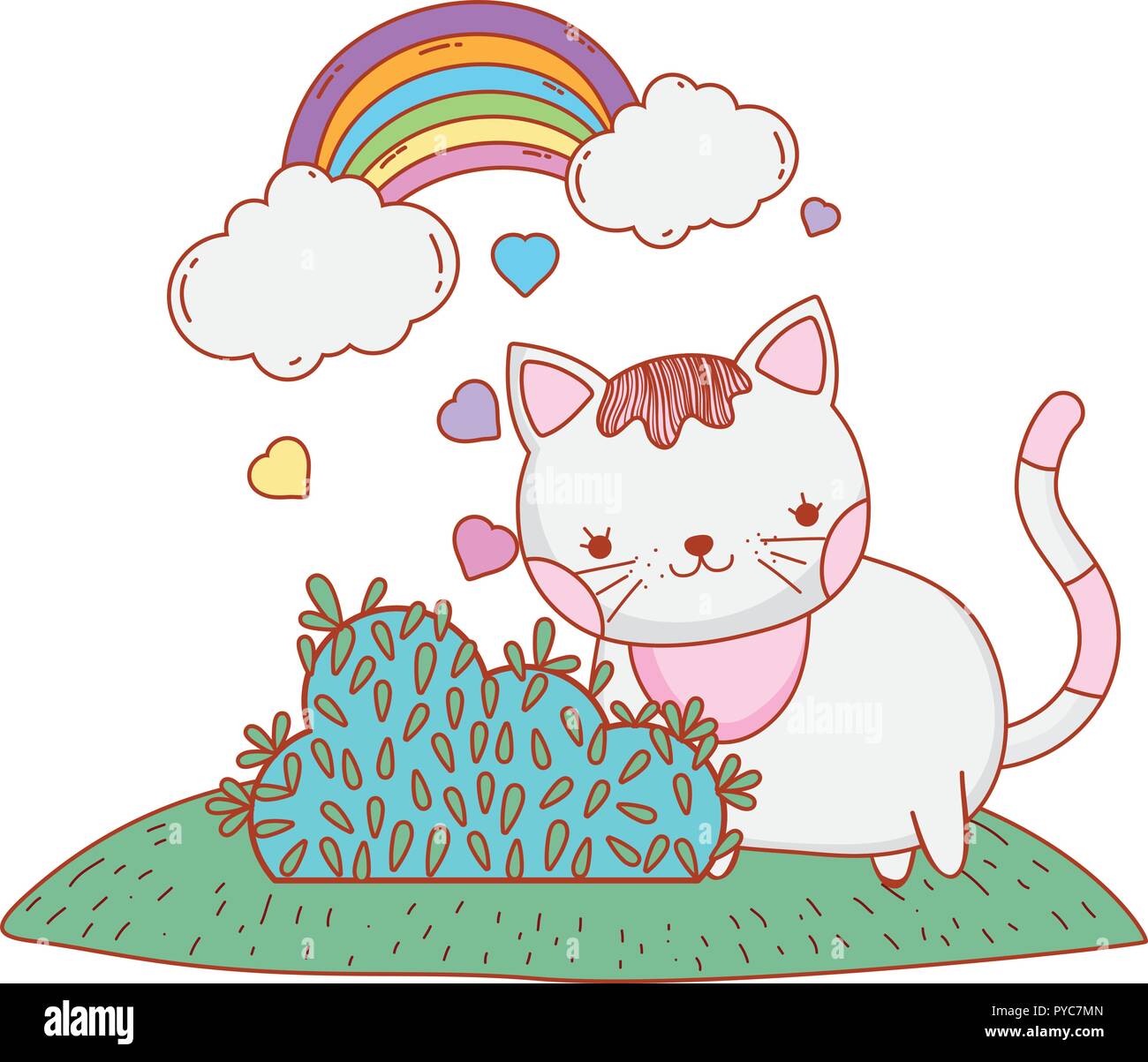 kitty cat cartoon Stock Vector Image & Art - Alamy