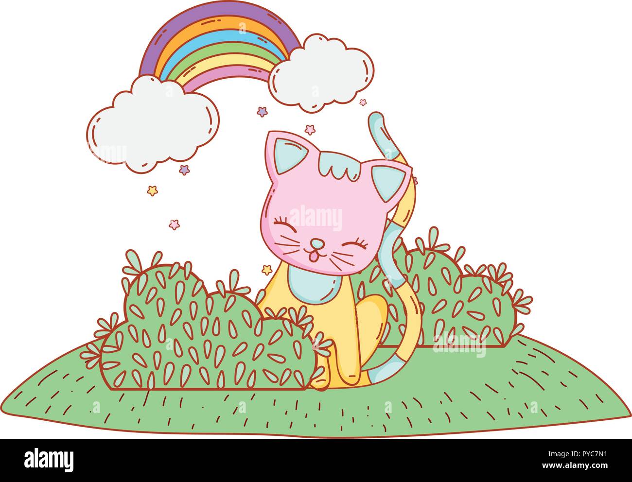 kitty cat cartoon Stock Vector Image & Art - Alamy