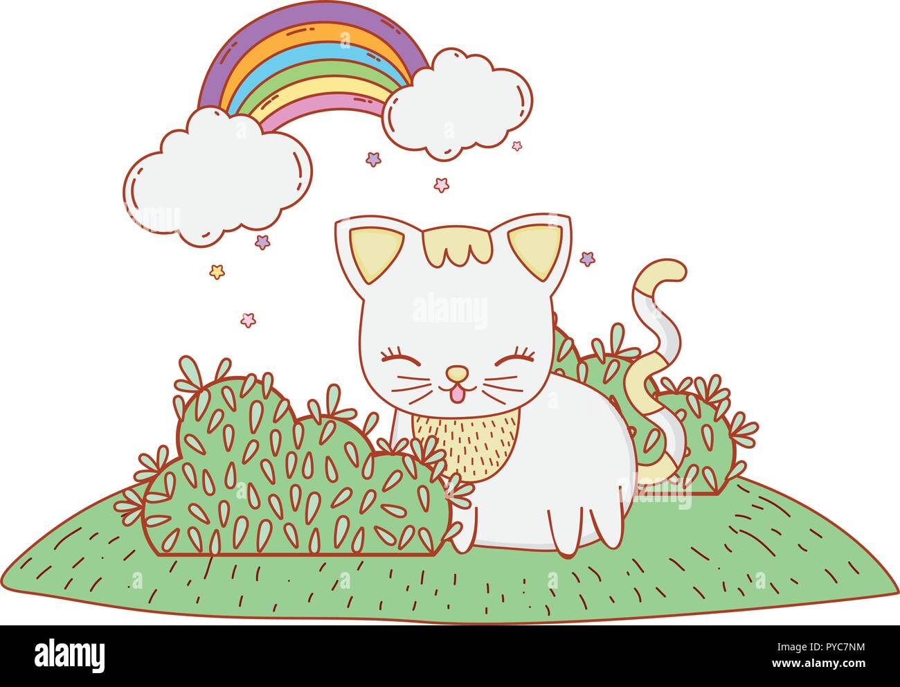 kitty cat cartoon Stock Vector Image & Art - Alamy