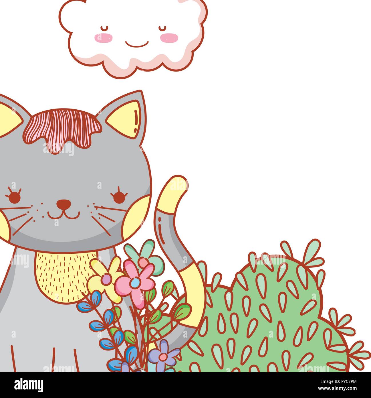 kitty cat cartoon Stock Vector Image & Art - Alamy