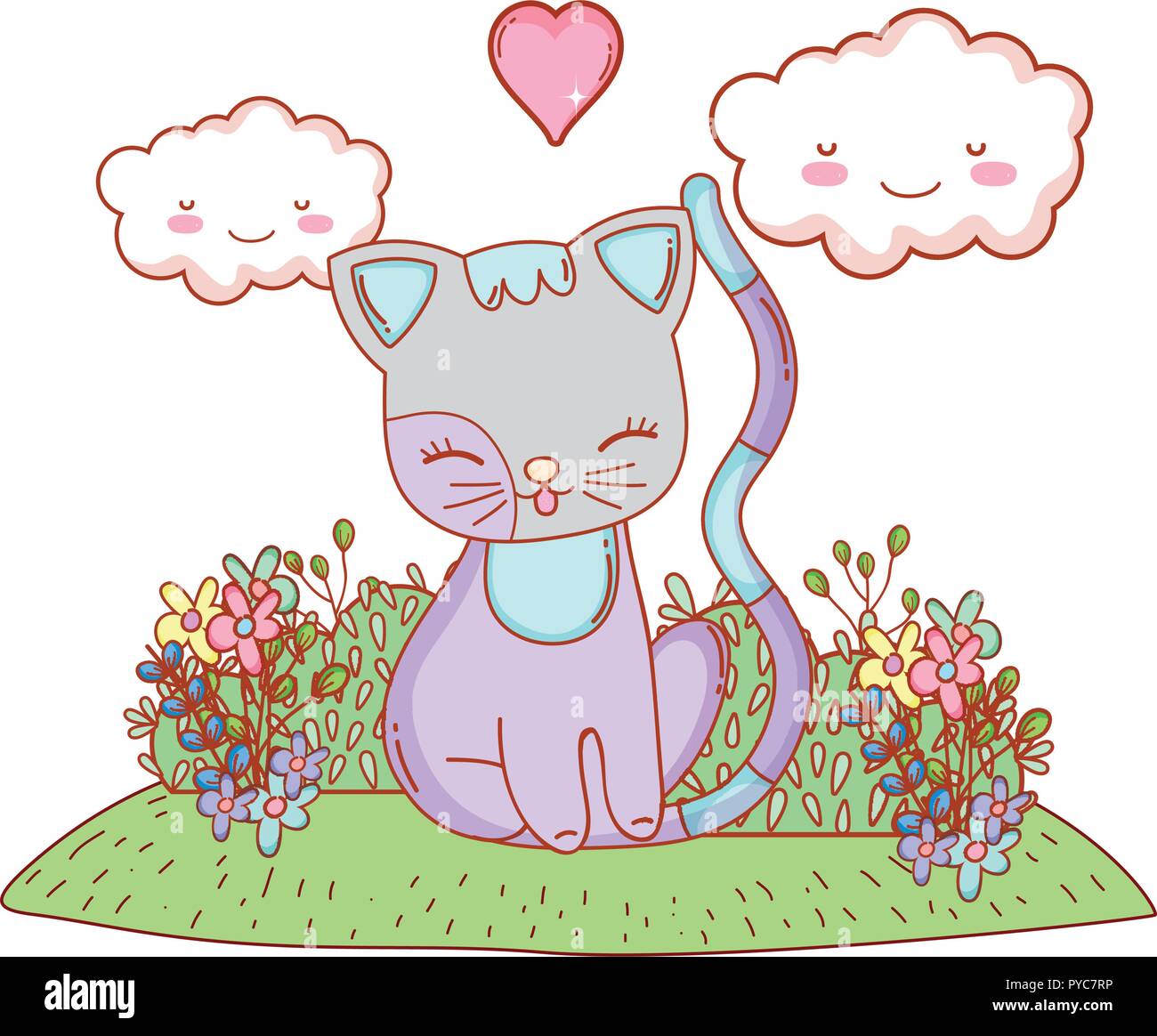 kitty cat cartoon Stock Vector Image & Art - Alamy