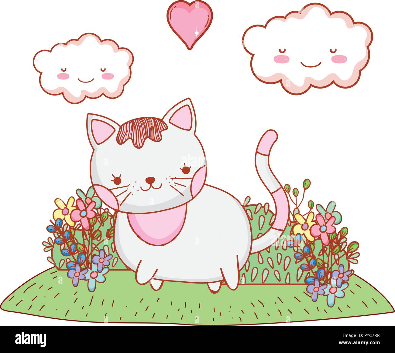 kitty cat cartoon Stock Vector Image & Art - Alamy