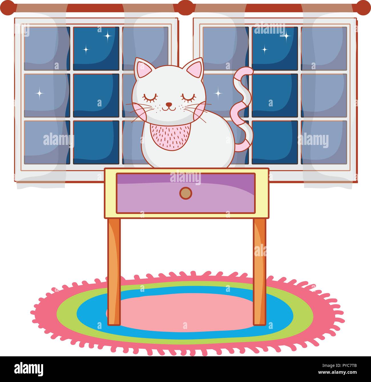 kitty cat cartoon Stock Vector Image & Art - Alamy