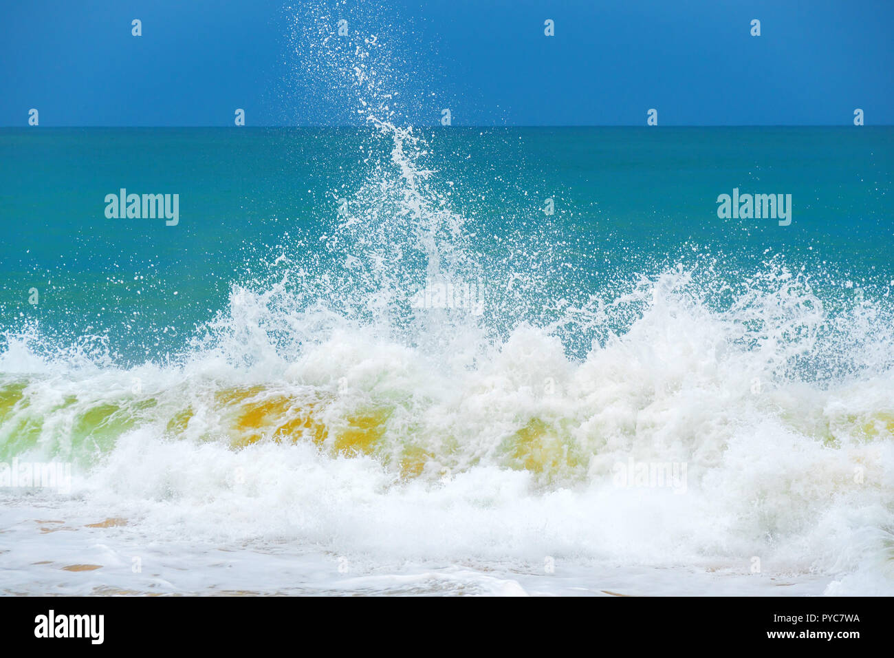 Closeup sea waves foam running hi-res stock photography and images - Alamy
